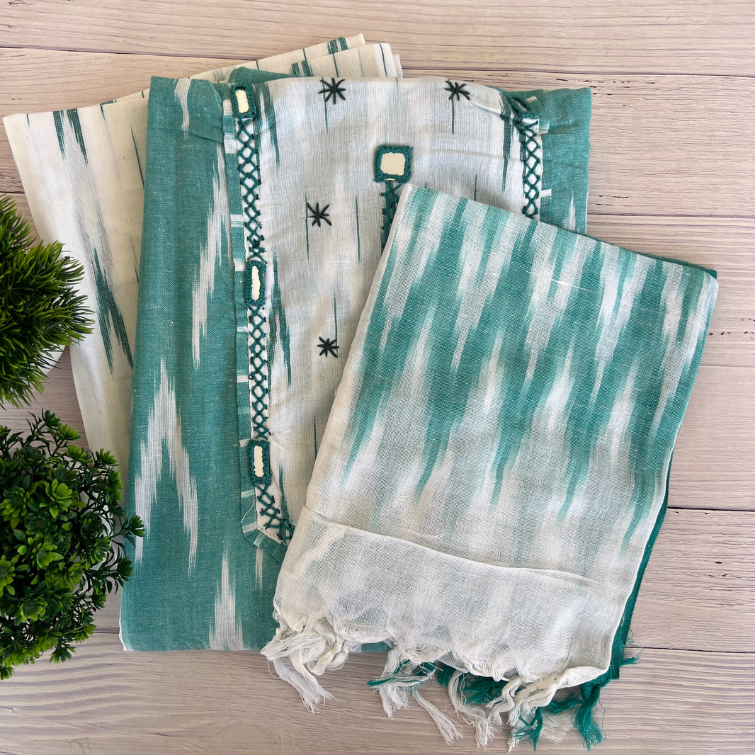 Ikkat Suits – Prakriti handloom