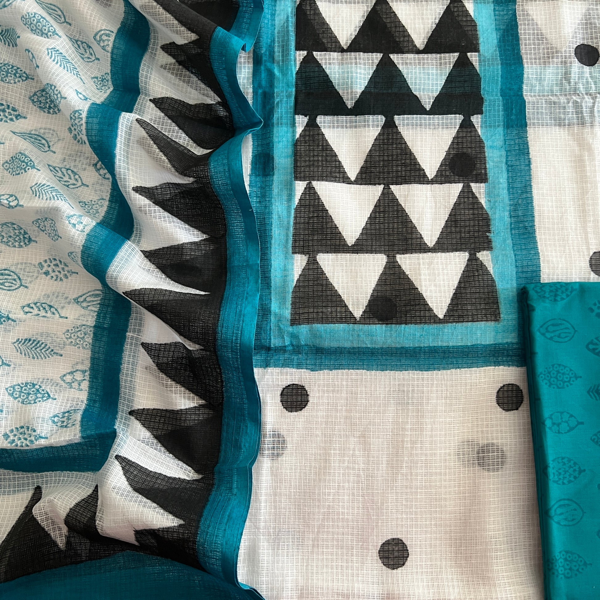 KOTA DORIYA SUIT – Prakriti handloom